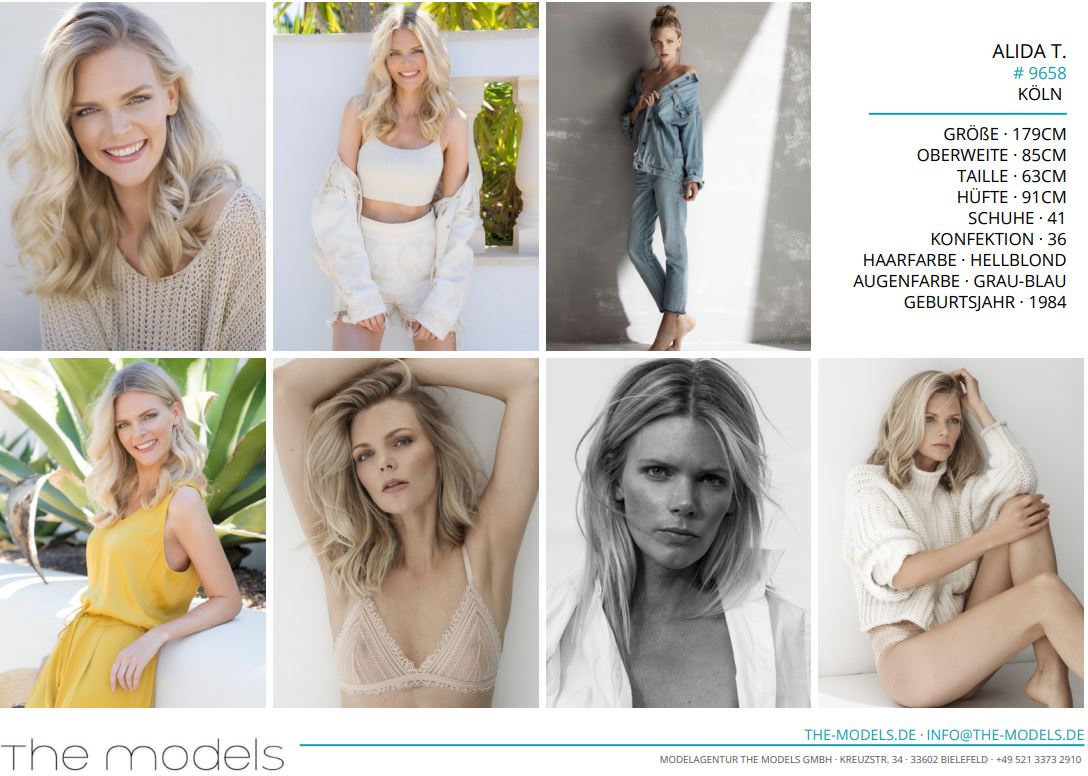What is a setcard / sedcard? - glossary - model agency